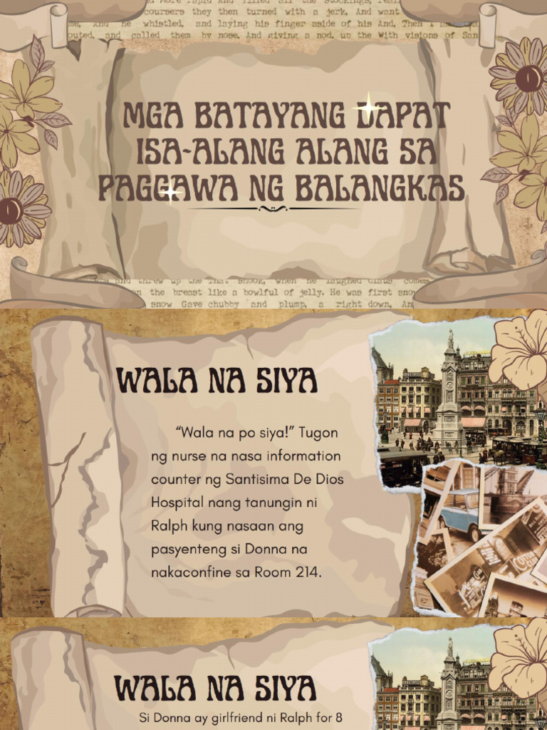Mga Batayan Sa Paggawa NG Balangkas - Pangkat 24 | PDF Mga Batayan Sa Paggawa NG Balangkas - Pangkat 24 | PDF