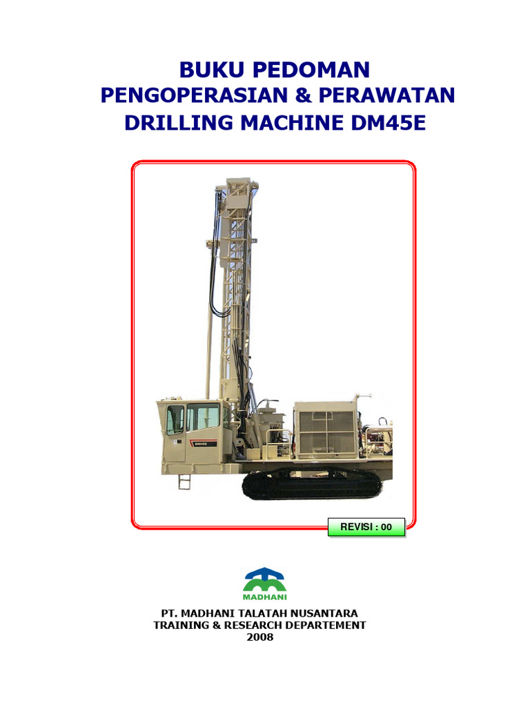 Panduan Operasi Drill DM45E | PDF