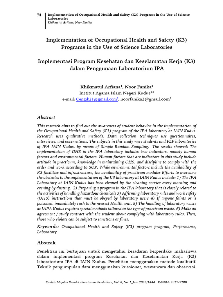 6.+publish Noor+Fanika 74-93 | PDF | Sains & Matematika