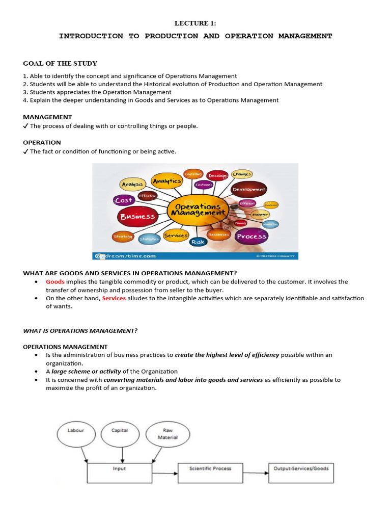 Operation Management | PDF