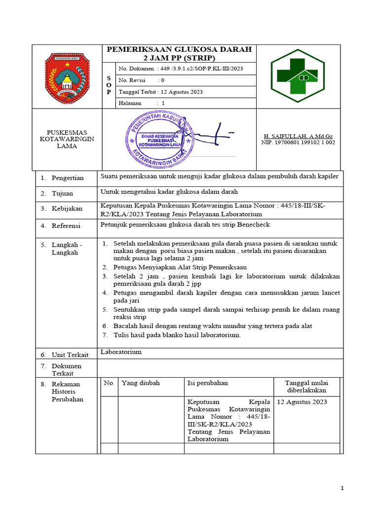 Pemeriksaan GDS 2 JPP | PDF
