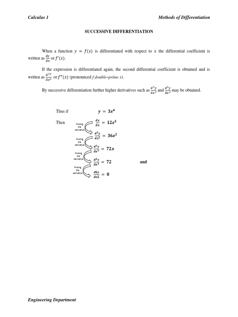 Calculus Differentiation Guide | PDF
