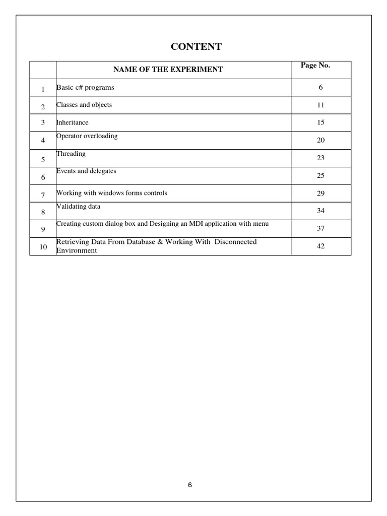 C Sharp Lab Manual - 2 | PDF C Sharp Lab Manual - 2 | PDF
