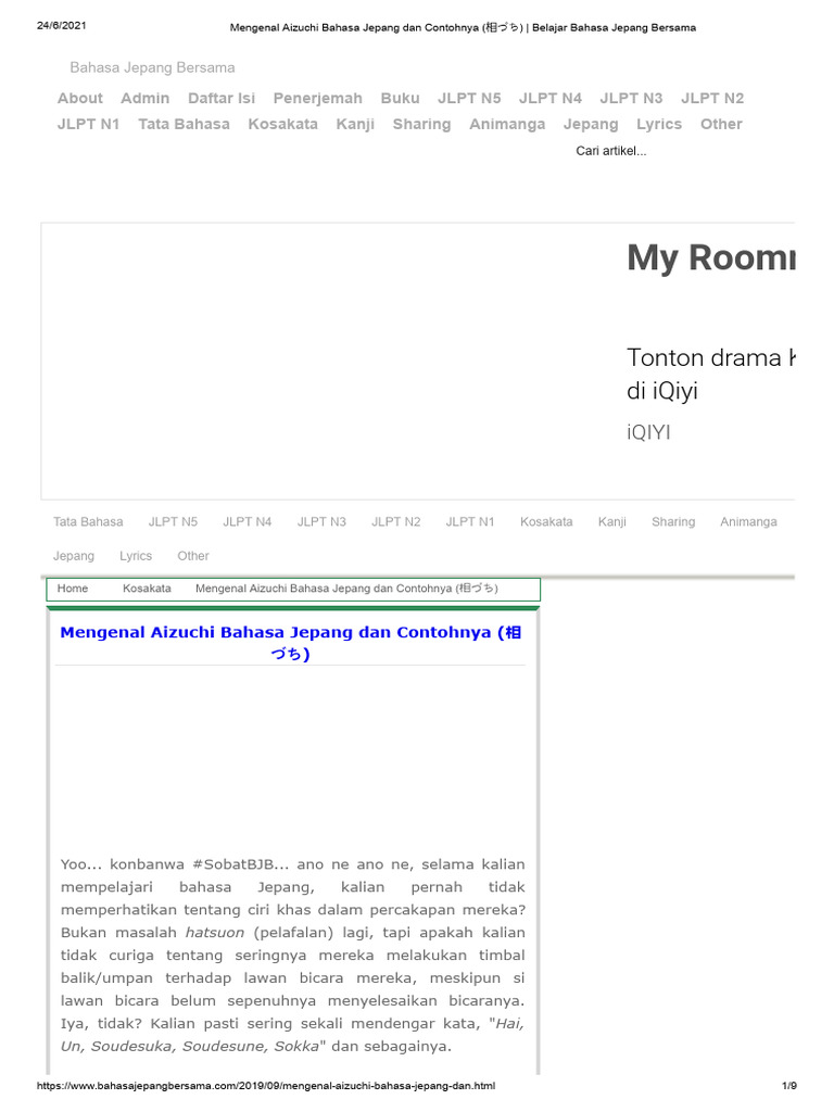 Mengenal Aizuchi Bahasa Jepang Dan Contohnya (相づち) _ Belajar Bahasa ...