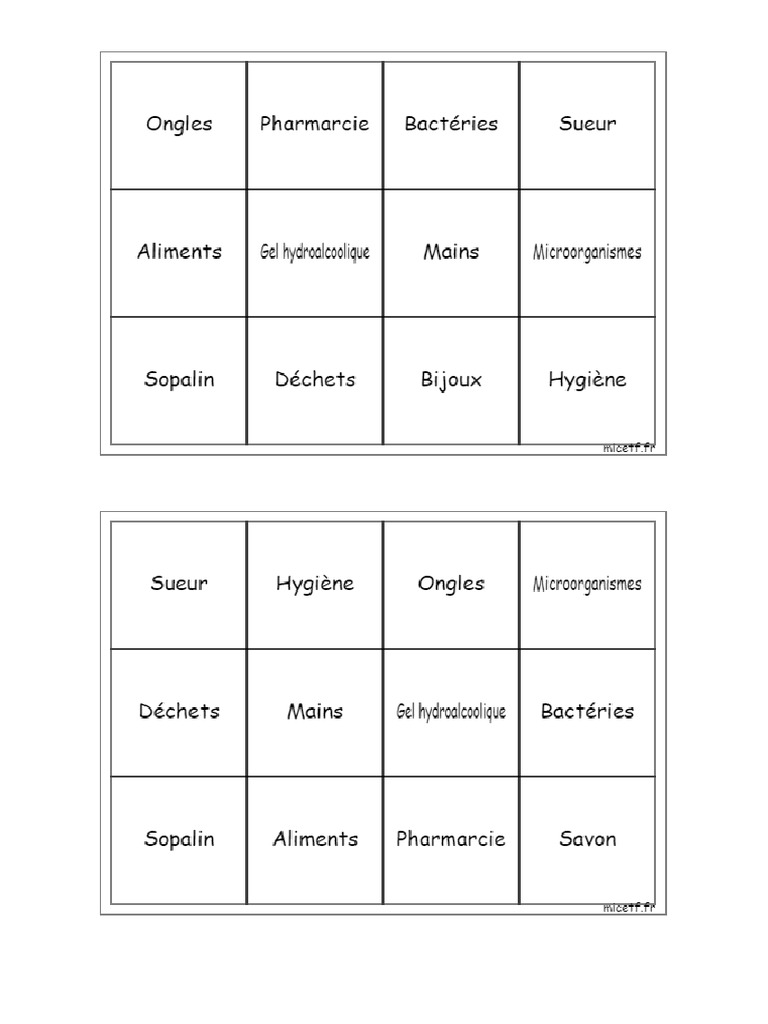 Planches Loto MiCetF | PDF