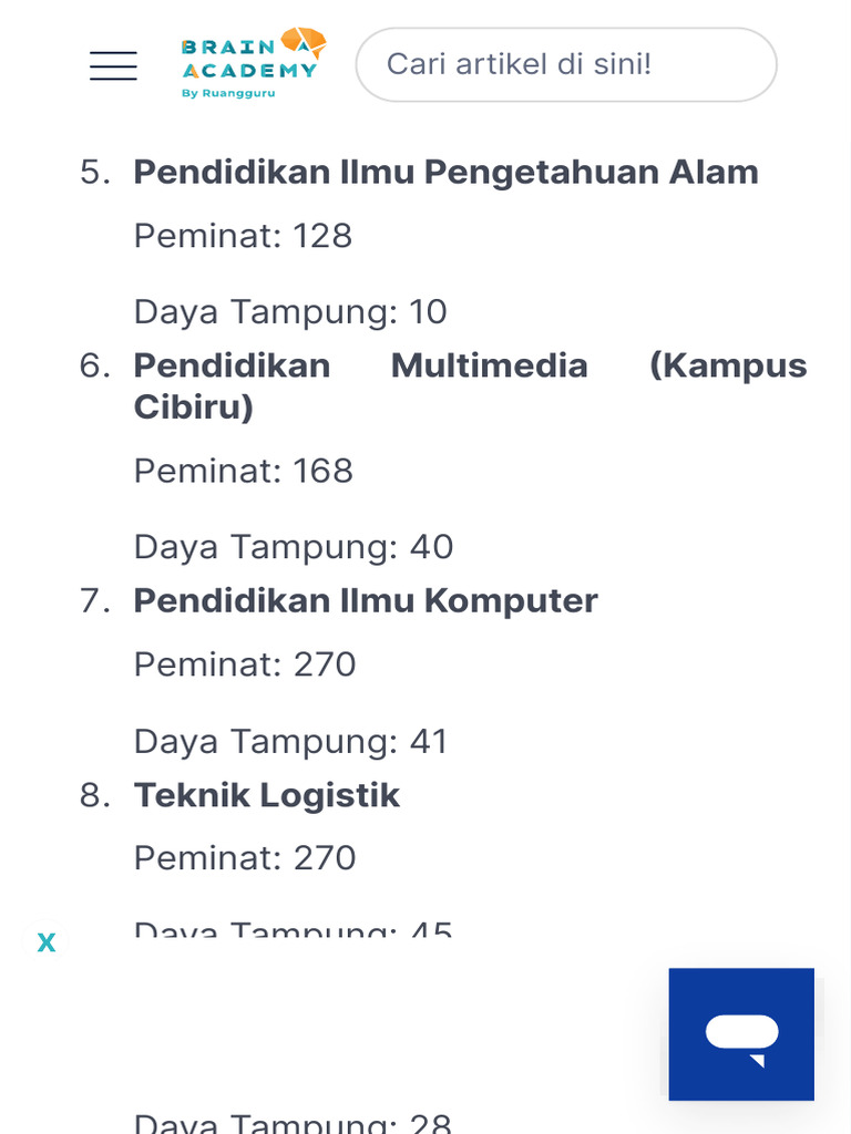 Daftar Jurusan Sepi Peminat Di UNJ, UPI, Dan UIN Jakarta Serta Daya ...