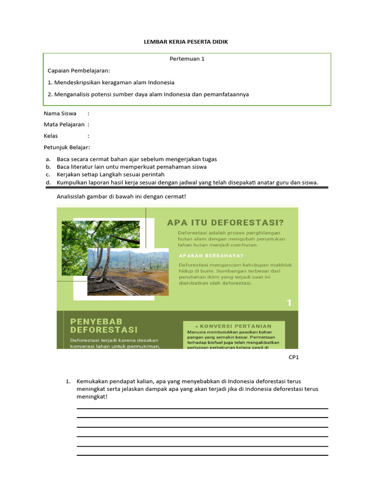 LKPD 1 SDA Dan Pemanfaatannya | PDF