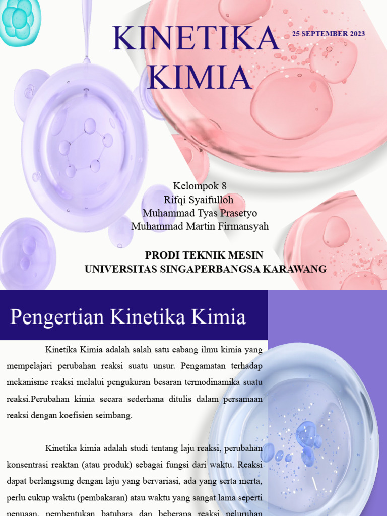Kinetika Kimia 2 Kel 8 | PDF