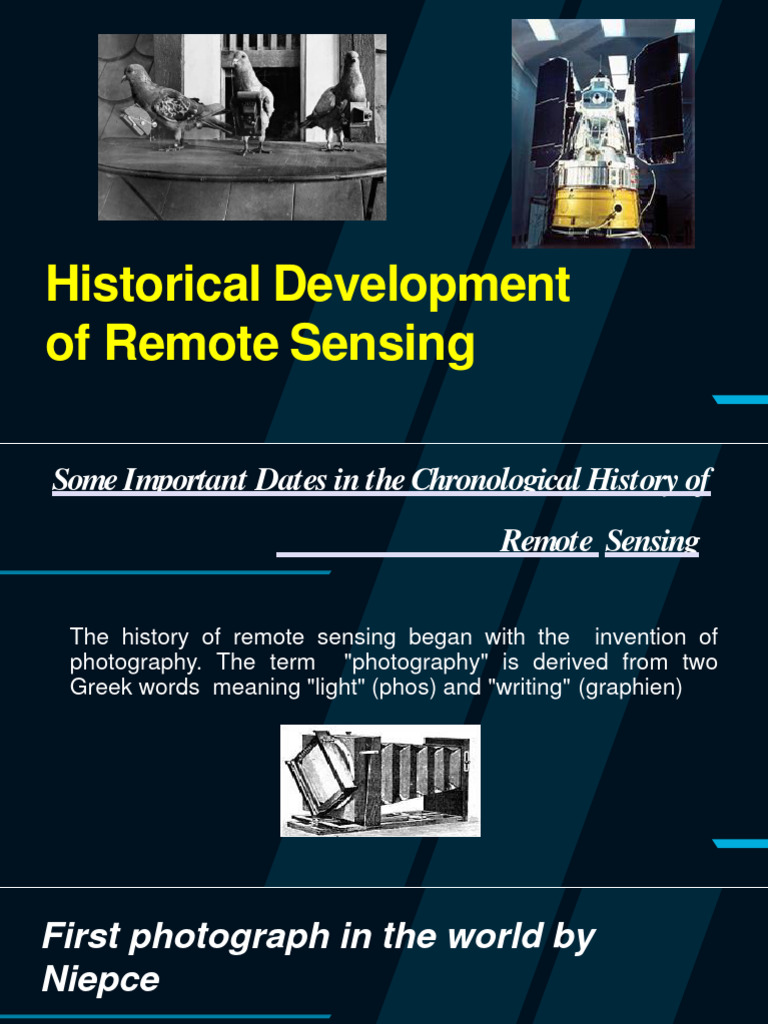 History of Remote Sensing Evolution | PDF