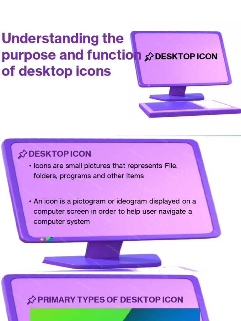 Understanding The Purpose and Function of Desktop Icons | PDF | Computers