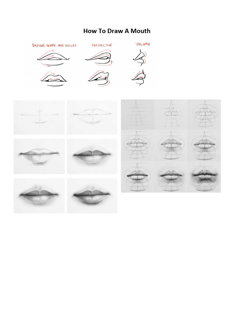 How To Draw A Mouth | PDF