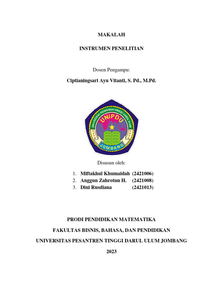Instrumen Penelitian-1 | PDF | Karier & Perkembangan | Komputer