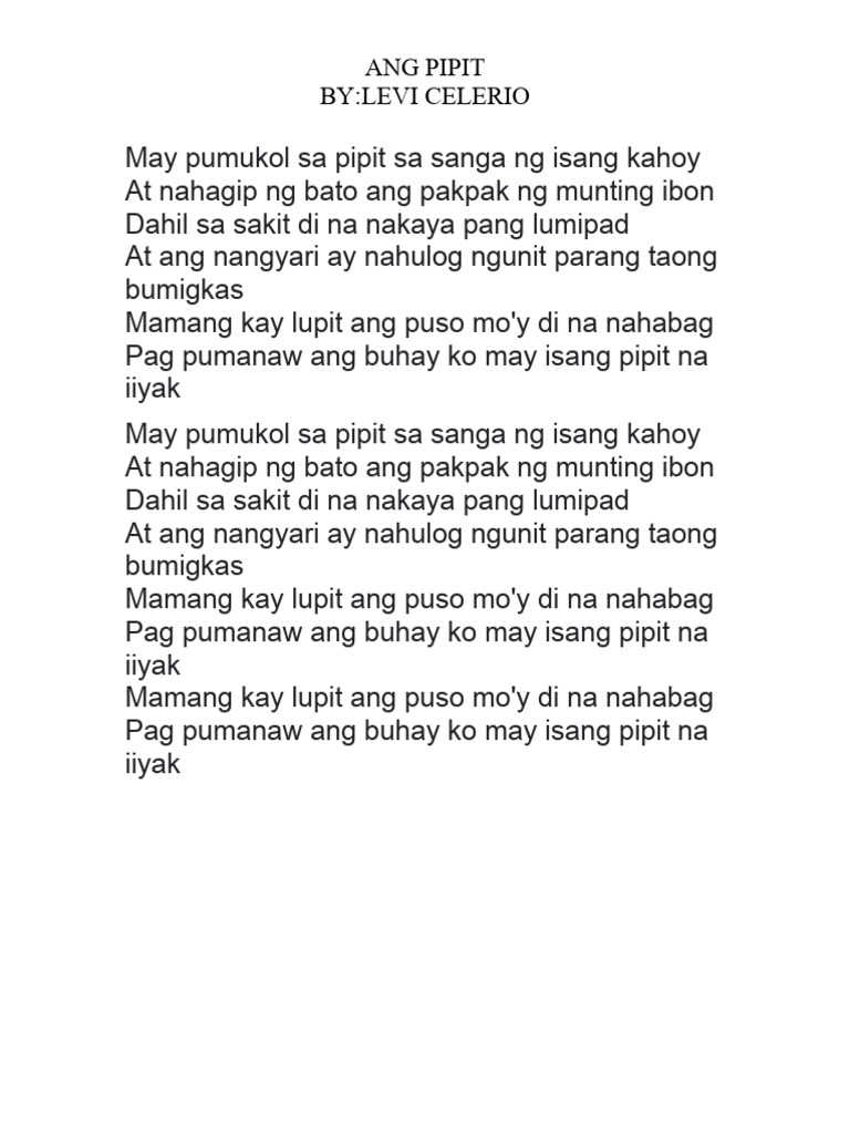 Ang Pipit | PDF