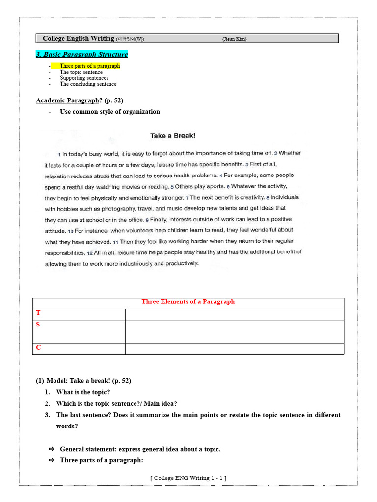 ְחֳֵ°­ְַ·ֿ chap 3 paragraph structure | PDF