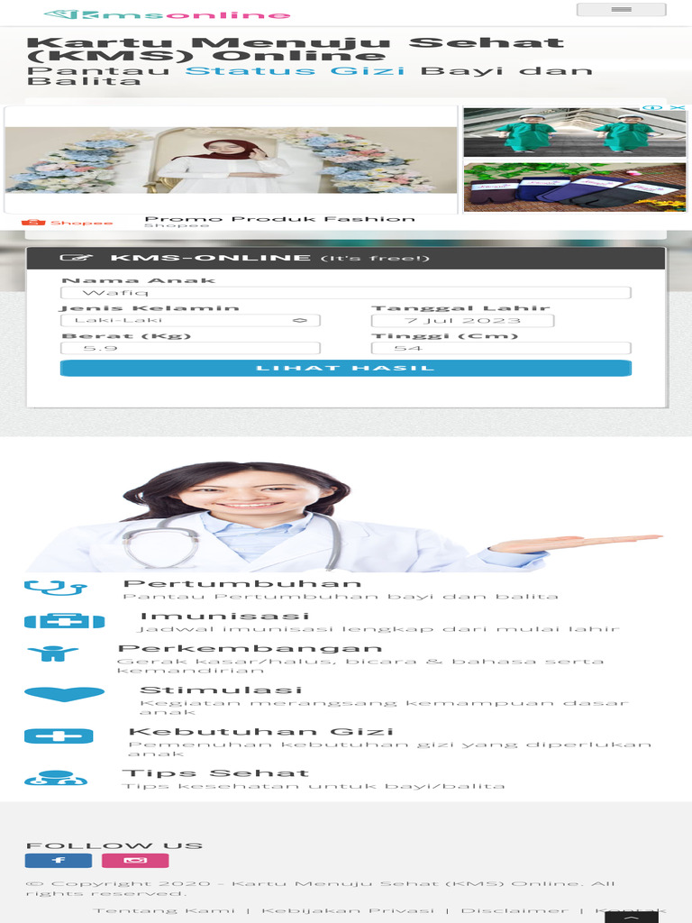 Kartu Menuju Sehat (KMS) Online | PDF | Pengembangan Diri | Kesehatan Holistik