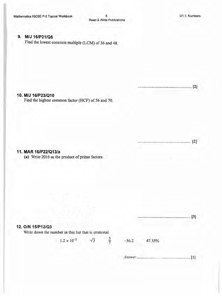 Maths Midterm Exam Revision | PDF