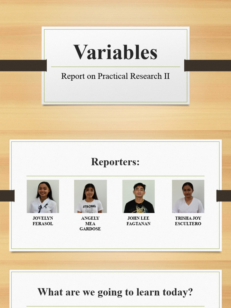 Variables | PDF