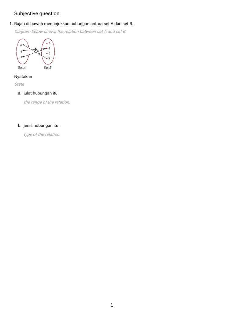 Additional Mathematics - Matematik Tambahan F4 Bab 1 - 2022 | PDF