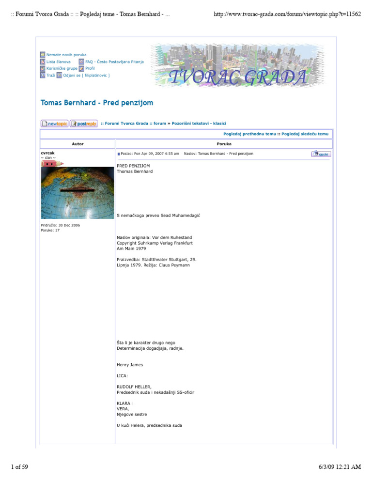 Bernhard Pred Penzijom | PDF