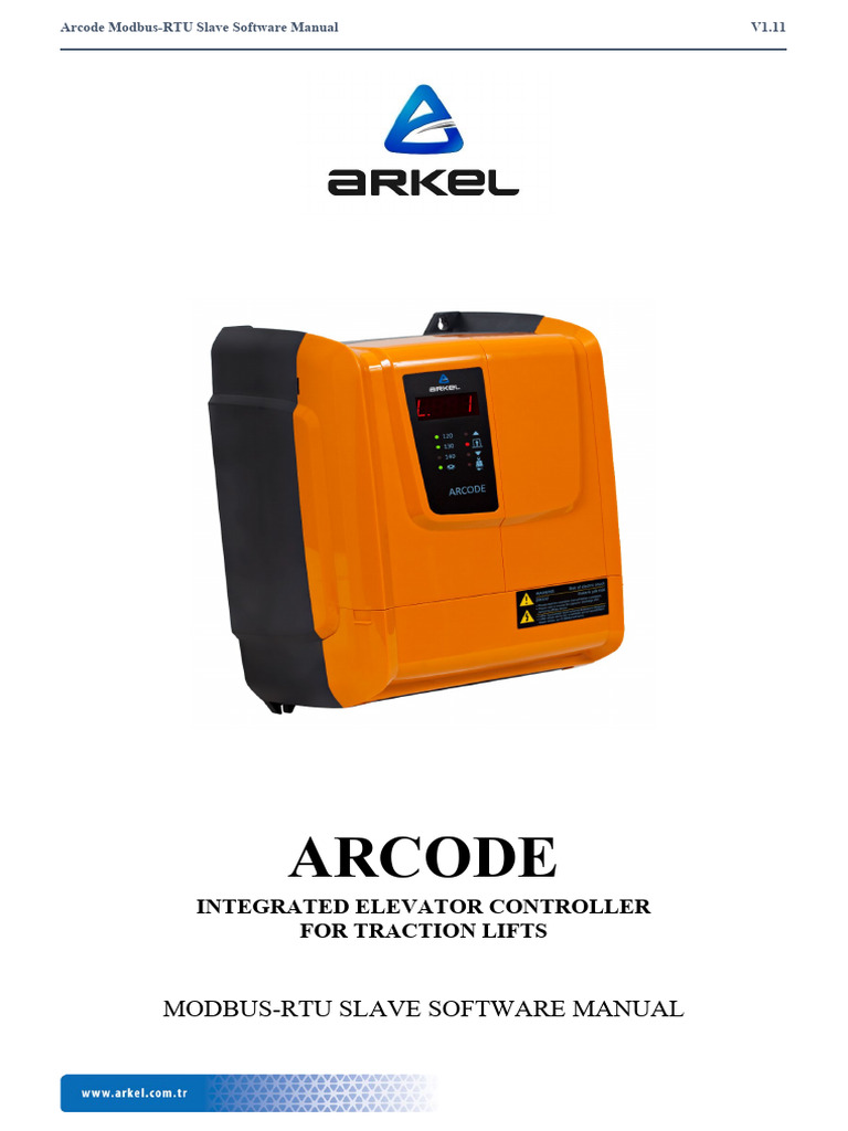 Arcode Modbus-RTU Slave Software Manual.V111.en | PDF