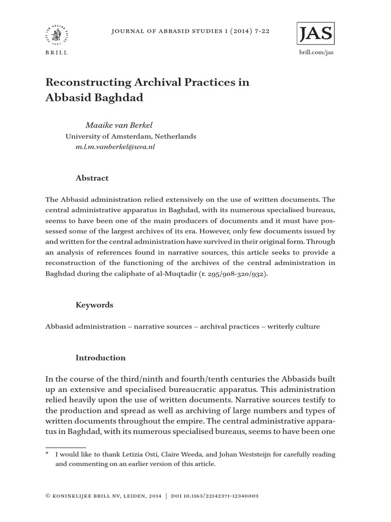 Reconstructing Archival Practices in Ab | PDF