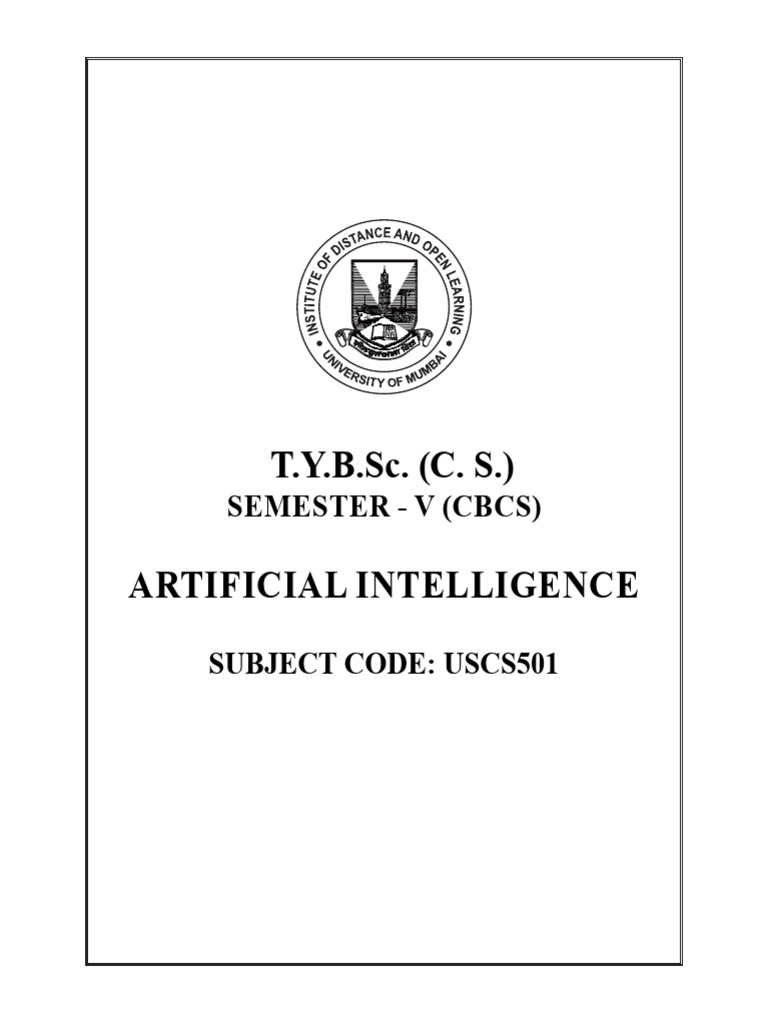CS Sem 5 Artificial Intelligence | PDF