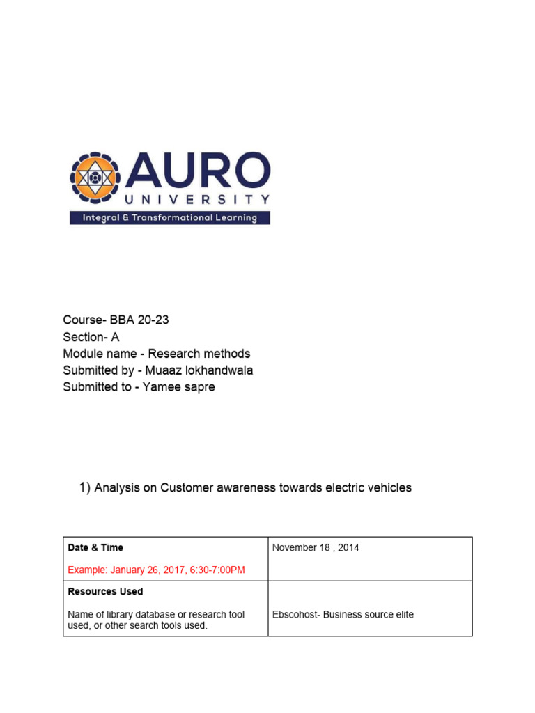 Research Diary | PDF