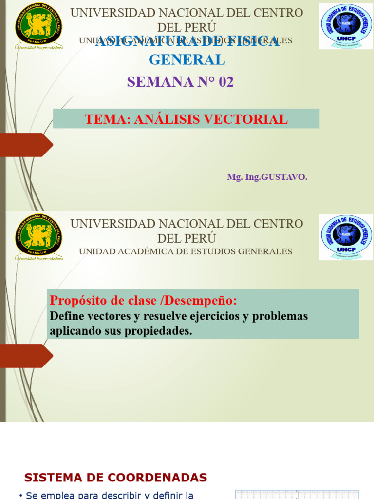 Semana 02 Análisis Vectorial | PDF