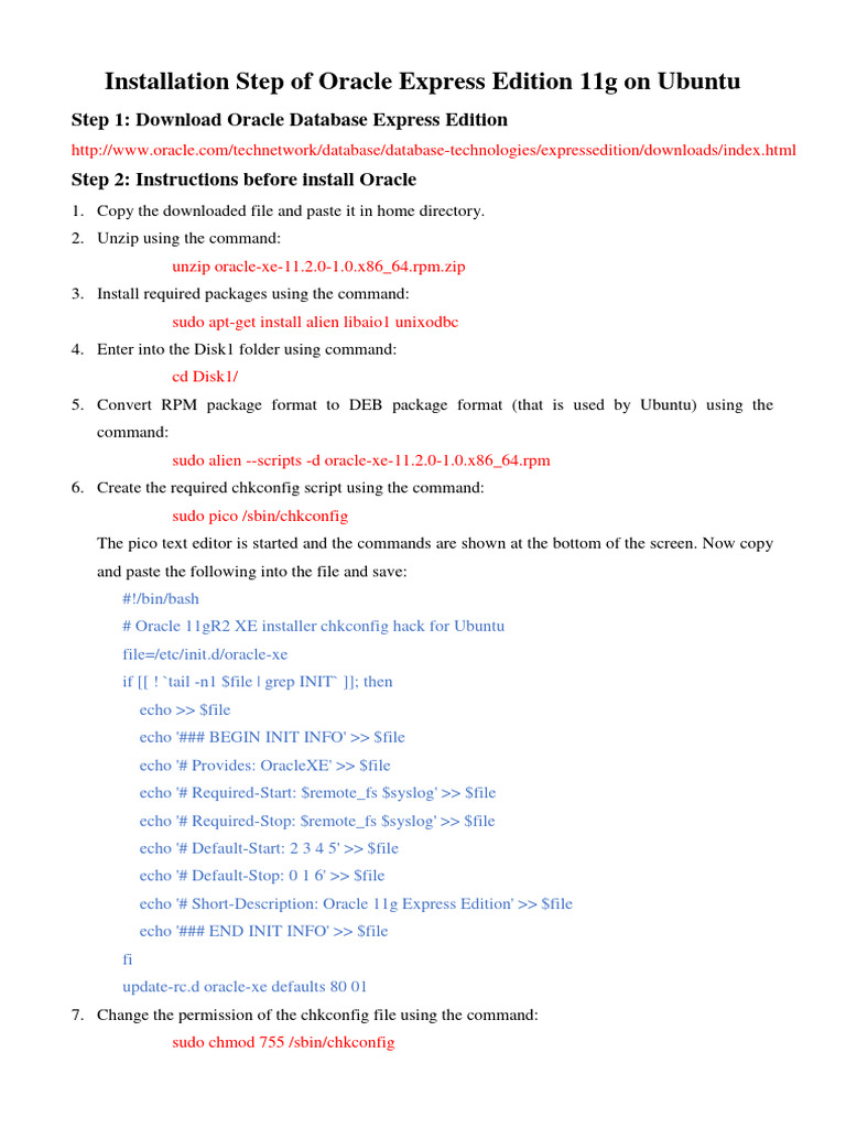 How To Install Oracle 11g On Ubuntu 16.04 | PDF