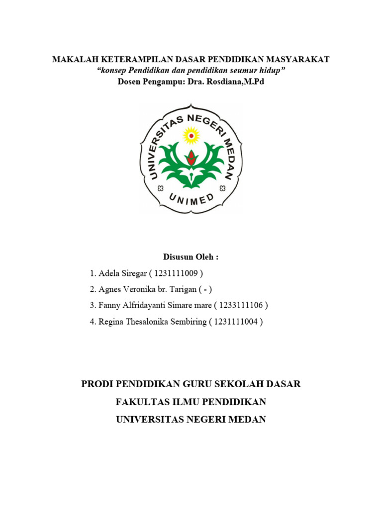 Konsep Pendidikan Seumur Hidup | PDF