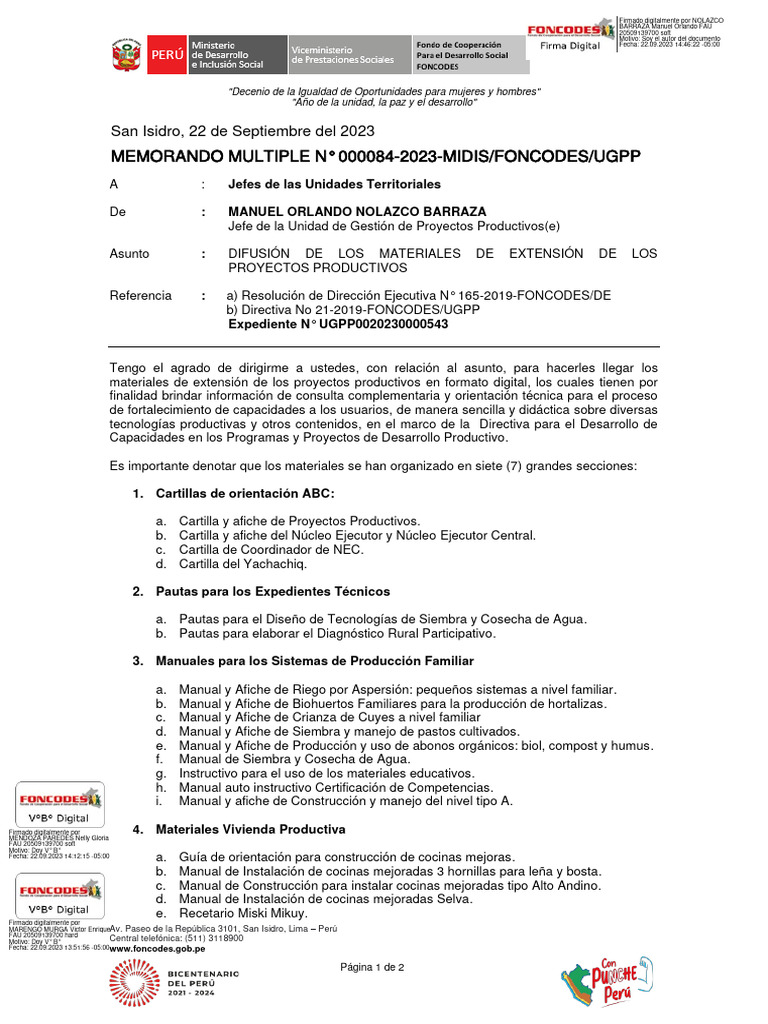 Memorando Multiple-000084-2023-Ugpp | PDF