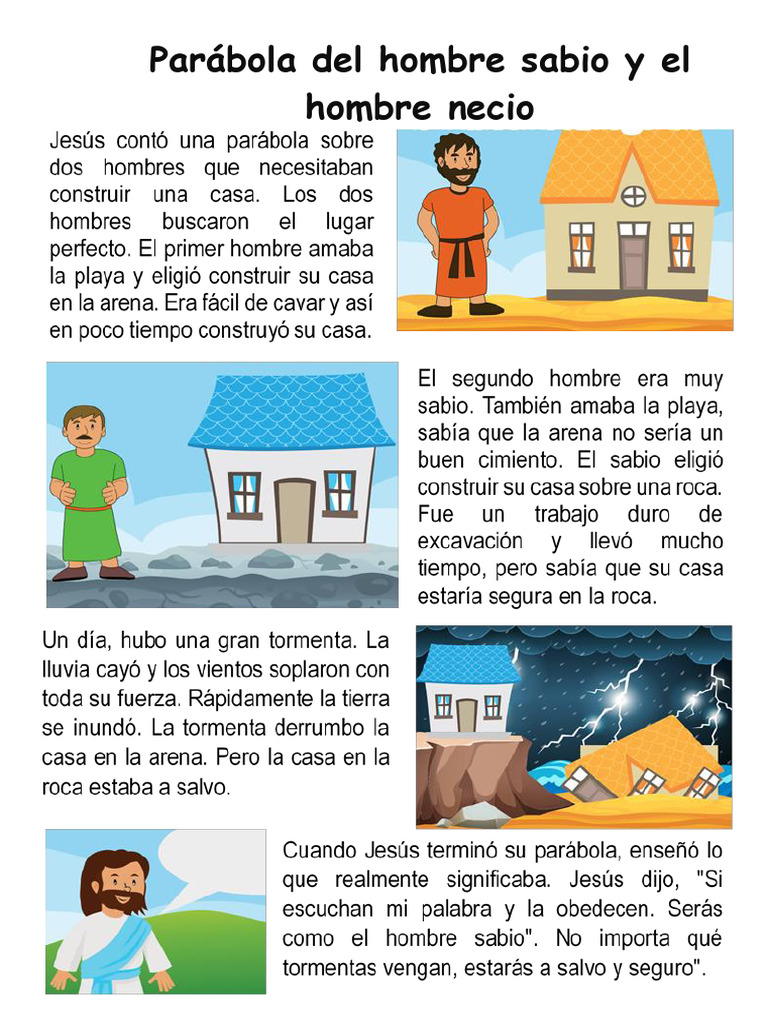 Act 42 Ficha El Hombre Sabio y Necio - Rel 2023 | PDF | Hogar, jardinería y bricolaje | Religión ...
