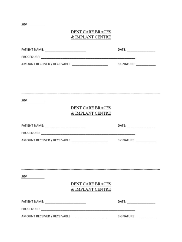 Reception Slip | PDF
