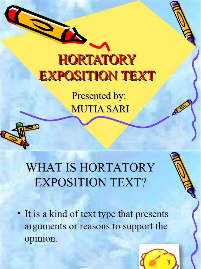 Hortatory Exposition Text Hortatory Exposition Text | PDF