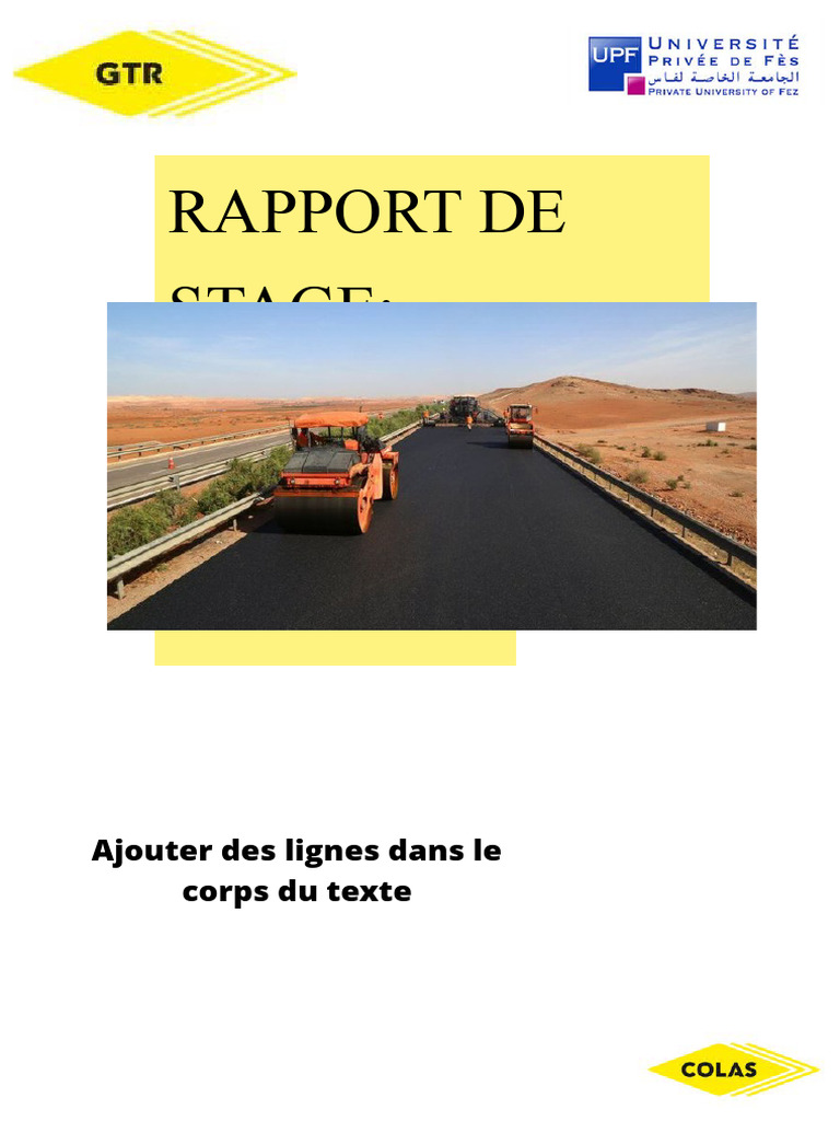 Rapport de Stage | PDF
