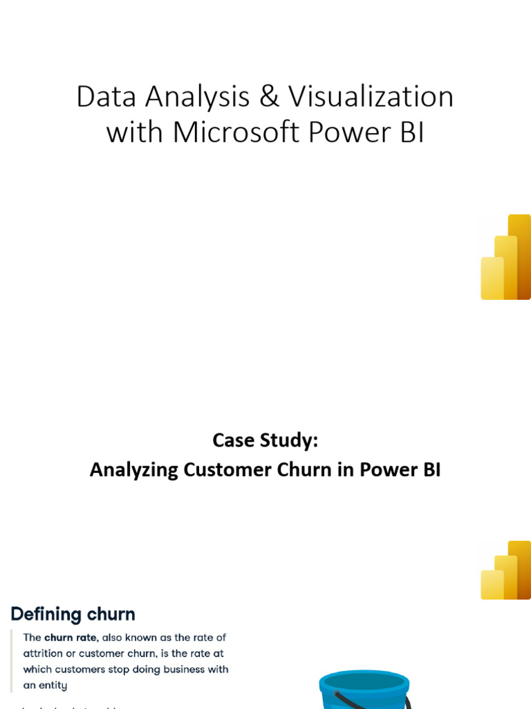 Power BI Case Study: Customer Churn Analysis | PDF | Business