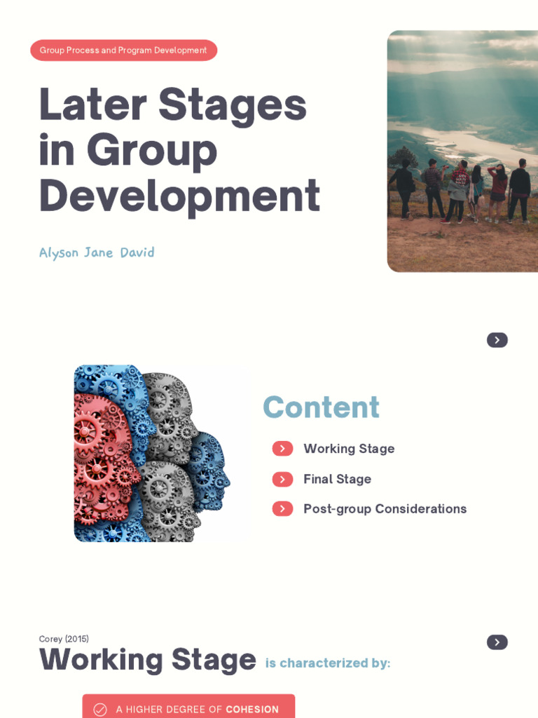 Later Stages in Group Development | PDF