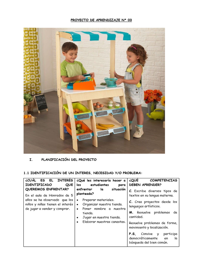 Proyecto La Tienda en El Aula Con Sesiones | PDF | Evaluación ...