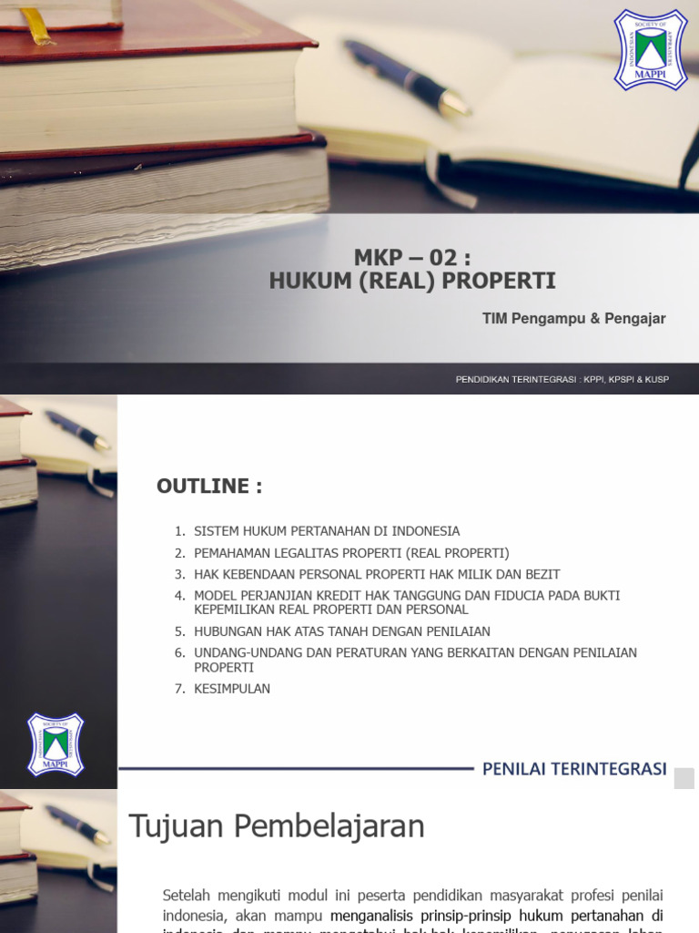 MKP 02 Hukum Real Properti | PDF