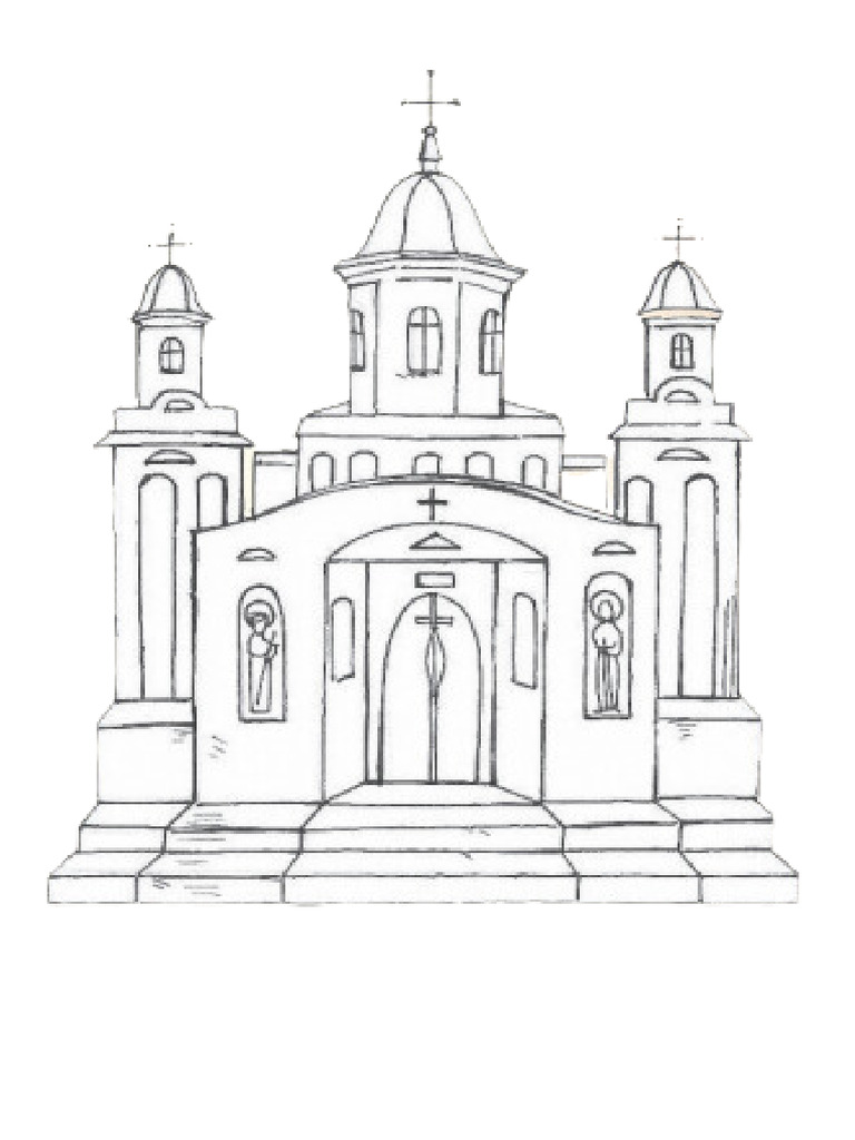Biserica - Imagine de Colorat | PDF