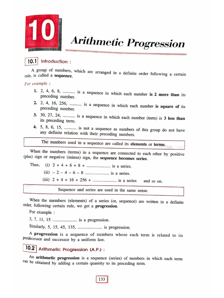 Arithmetic Progression | PDF