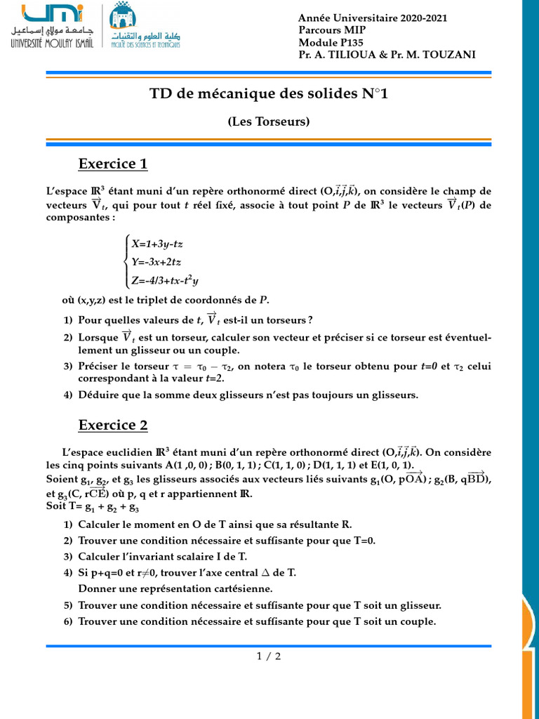 (P135) TD - 1 - 2 - 3 - 4 | PDF