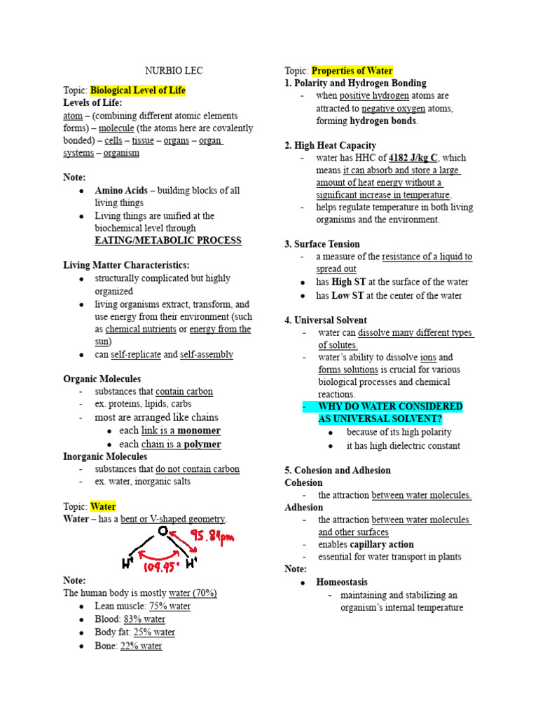 Midterm Syllabus - NurbioLec | PDF | Wellness | Science & Mathematics