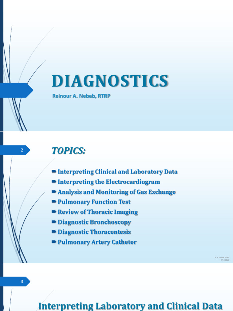 DIAGNOSTICS | PDF
