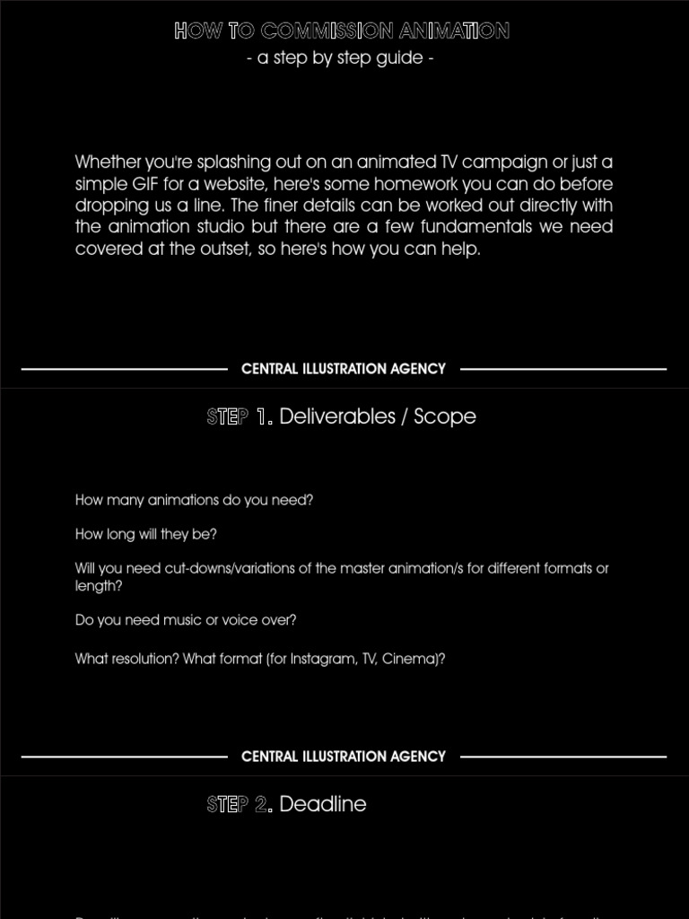 How To Commission Animation Step by Step Guide | PDF