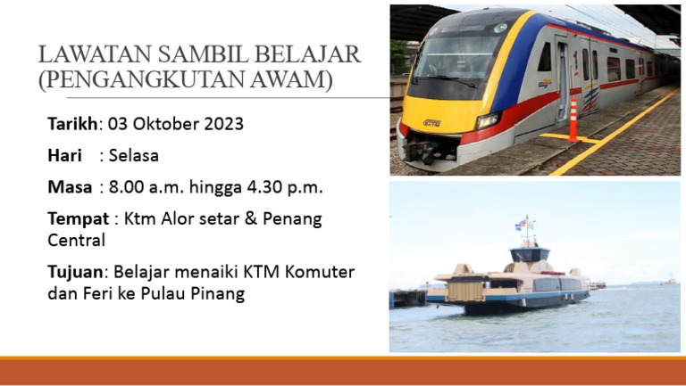 Slide Lawatan KTM Penang | PDF