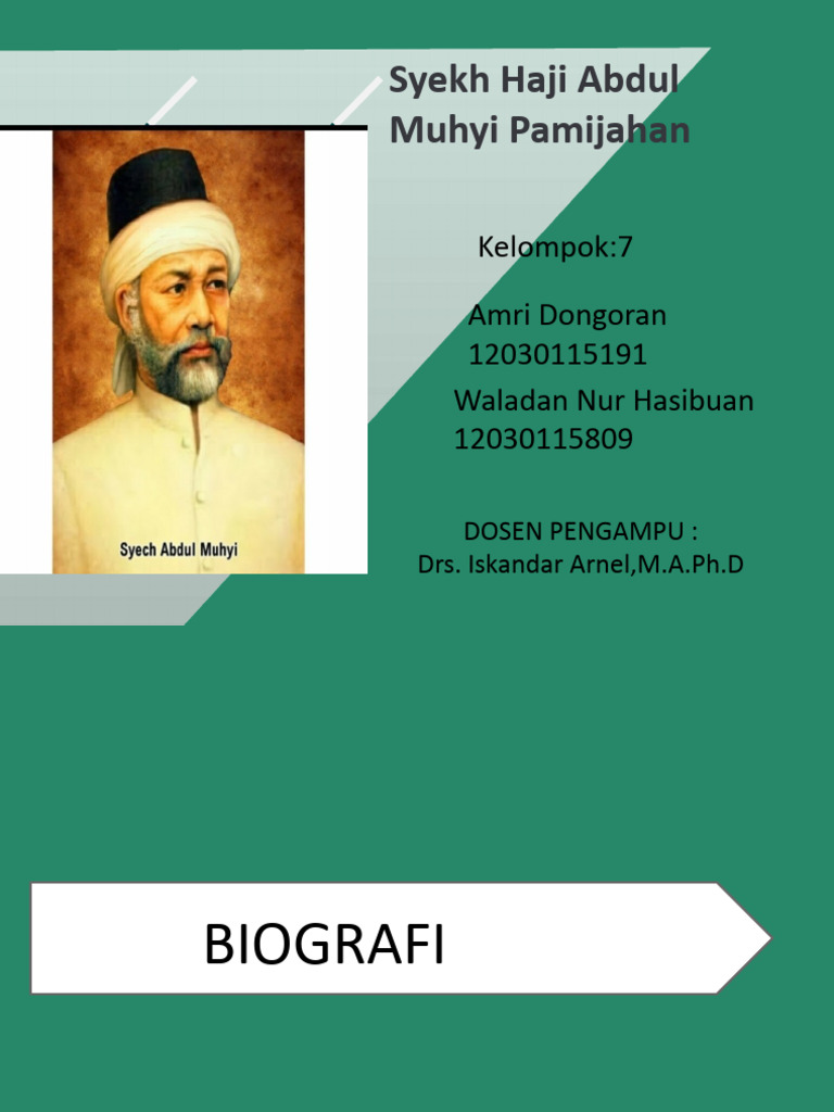 PPT. Syekh Abdul H. Muhyi Paminjahan | PDF