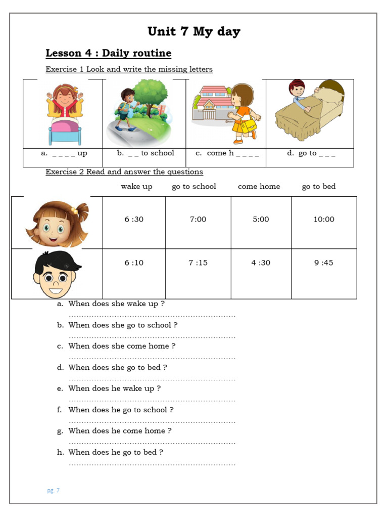 Everybody Up 2 - Unit 7-Lesson 4 | PDF