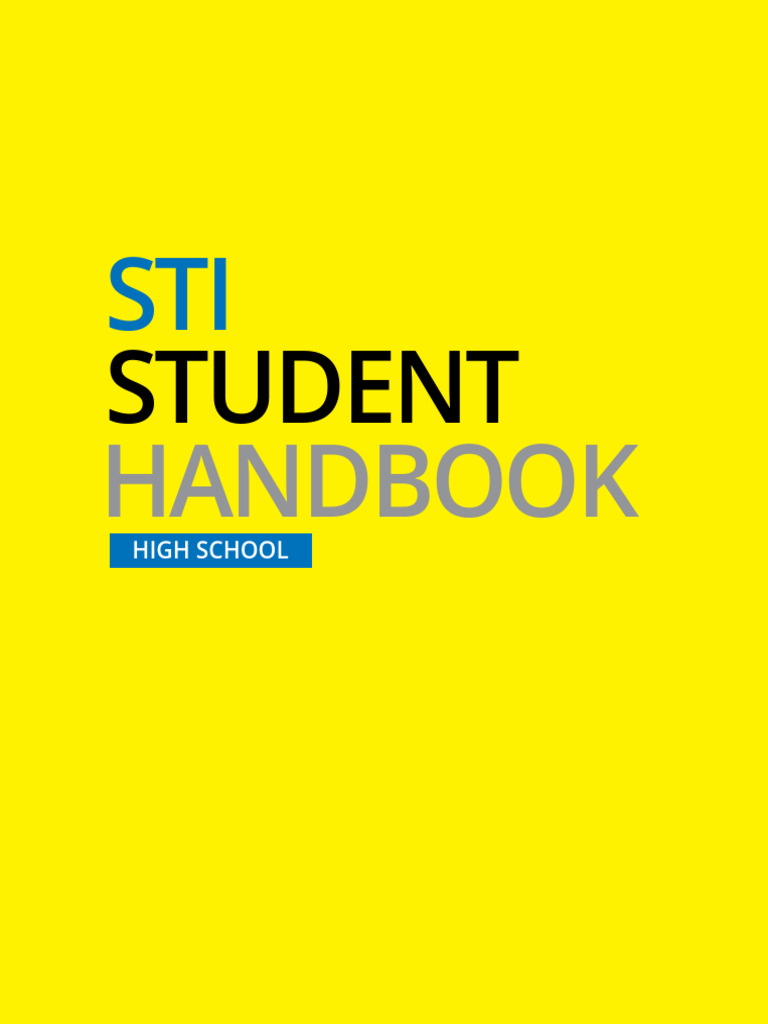 STI Student Handbook Overview | PDF