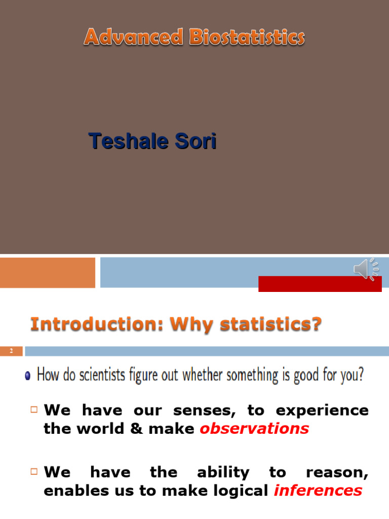 Advanced Biostatistics LM | PDF